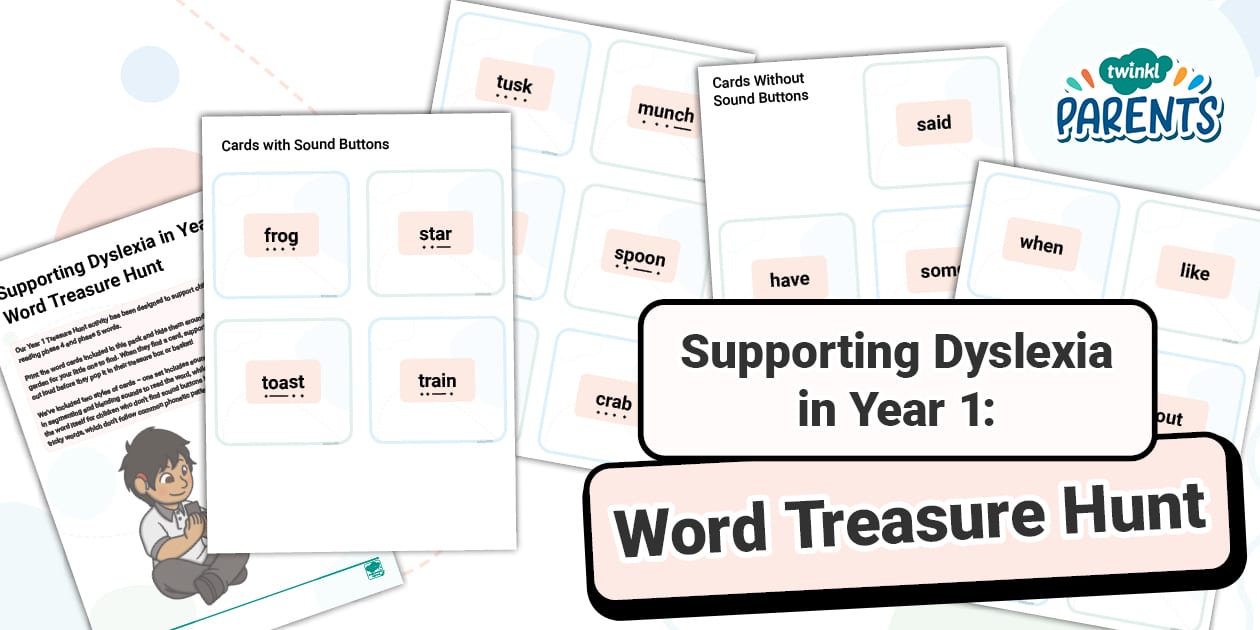 Supporting Dyslexia in Year 1: Word Treasure Hunt