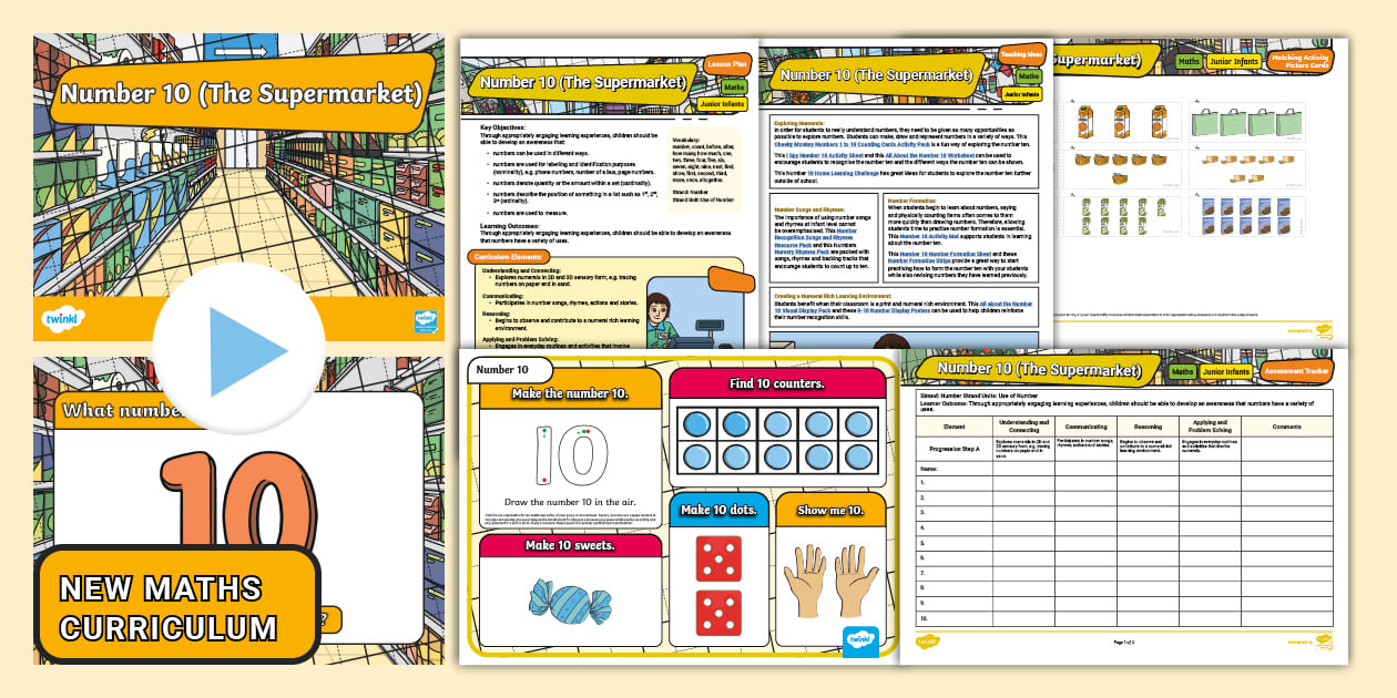 Number Ten (The Supermarket) Resource Pack (teacher made)