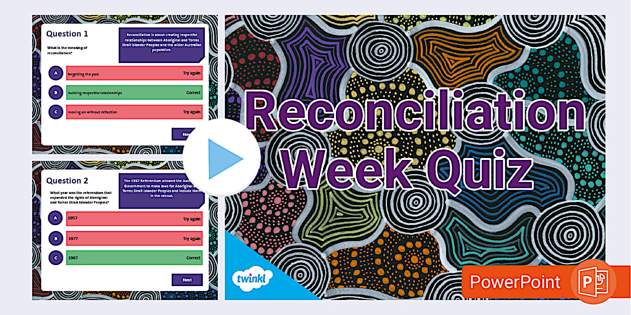 Reconciliation Week PowerPoint Quiz (teacher made) - Twinkl