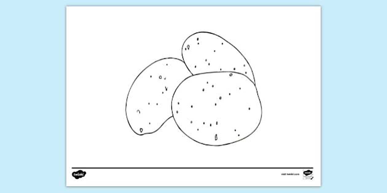 Potato Colouring Page | Colouring Sheets (teacher made)