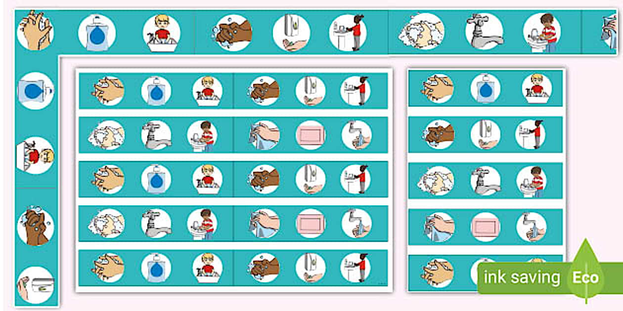 Handwashing Display Border (teacher made) - Twinkl