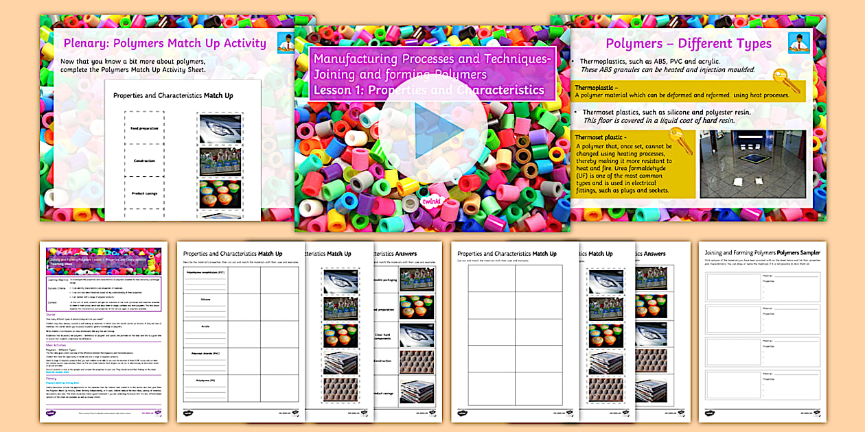 Manufacturing Processes and Techniques - Joining and forming Polymers: L1
