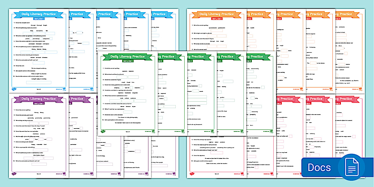 Level 3 - Daily Literacy Practice (teacher made) - Twinkl
