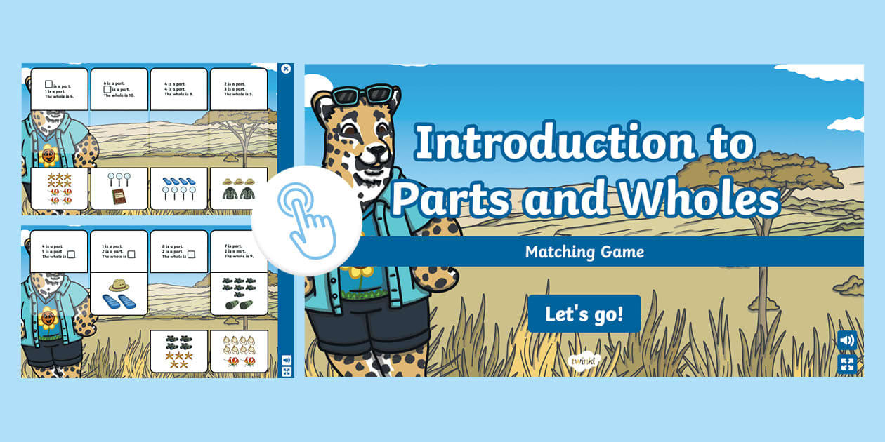 👉 Introduction to Parts and Wholes KS1 Matching Game
