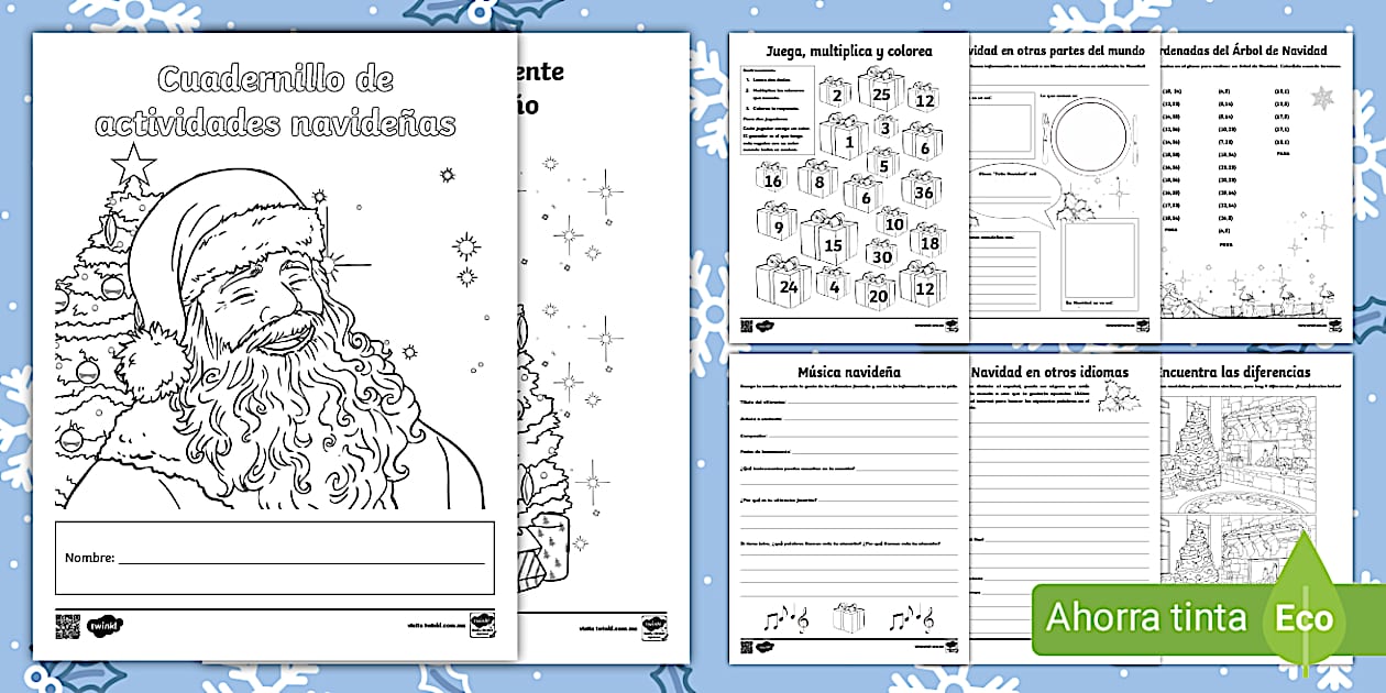 Cuadernillo de actividades navideñas (Hecho por educadores)