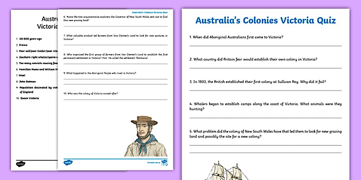 Crash Course Podcast Australia's Colonies Victoria Quiz