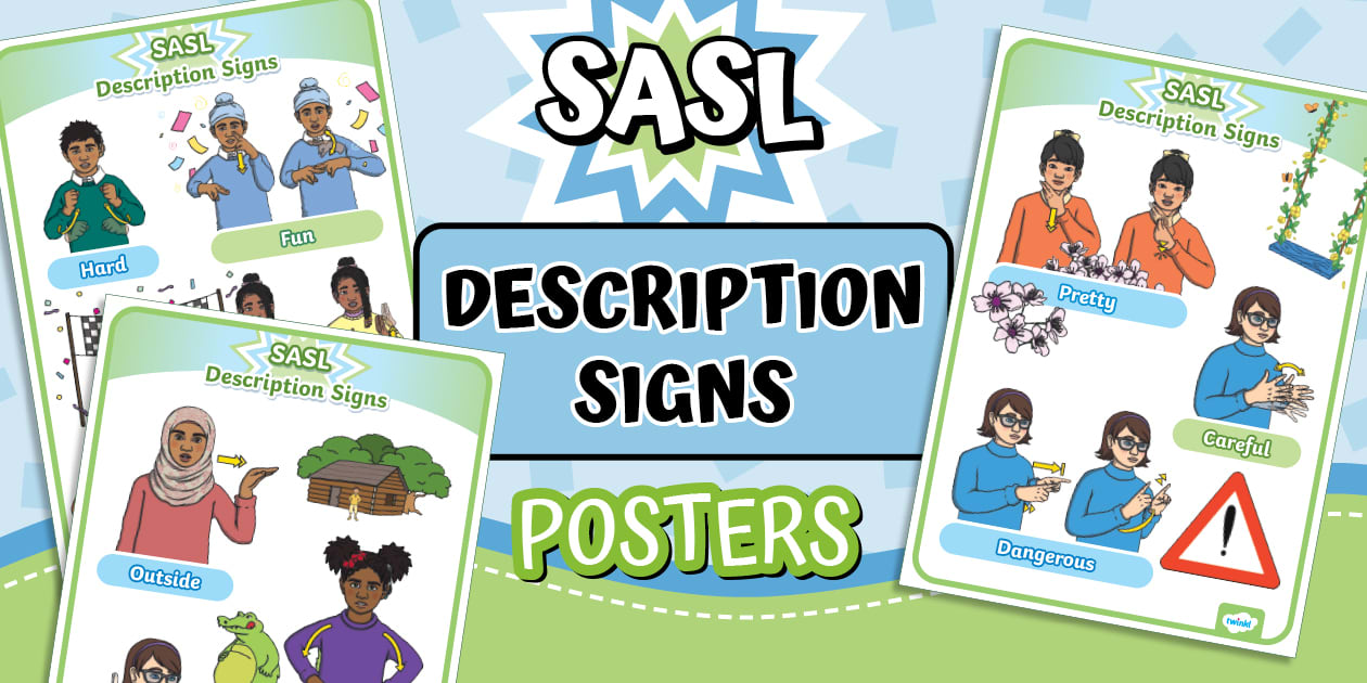 FP - SASL - Description Signs (Set 2) - Poster (CAPS)