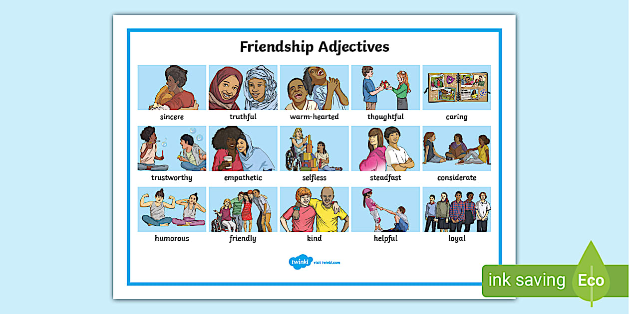 Friendships Word Mat (Teacher-Made) - Twinkl