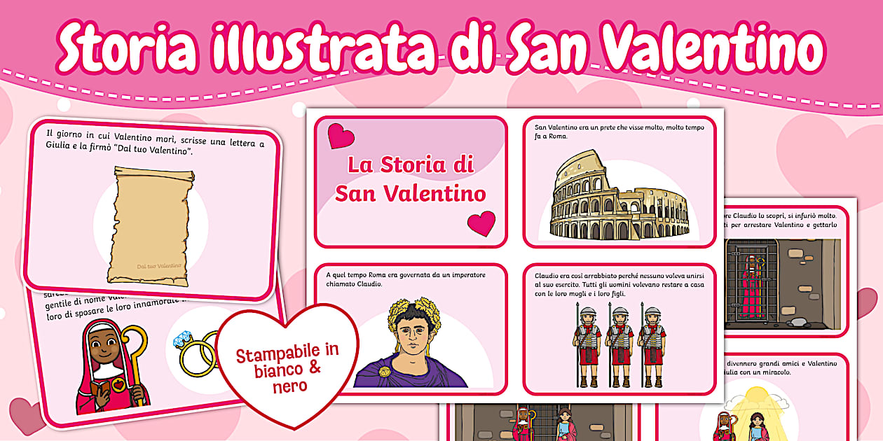 * NEW * Storia illustrata di San Valentino