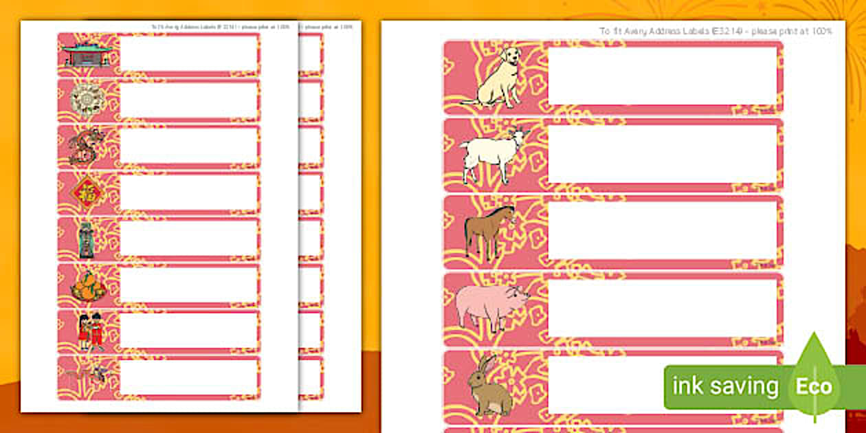Chinese New Year Themed Editable Gratnells Tray Labels - chinese