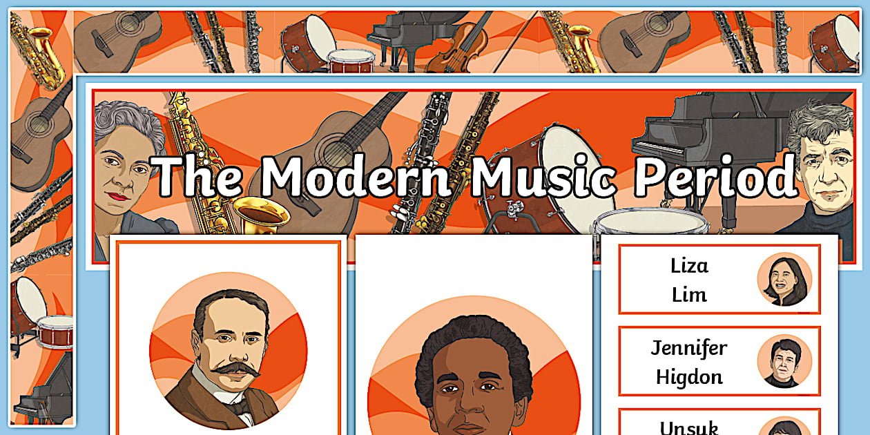 Modern Period Music Display Pack (teacher made) - Twinkl