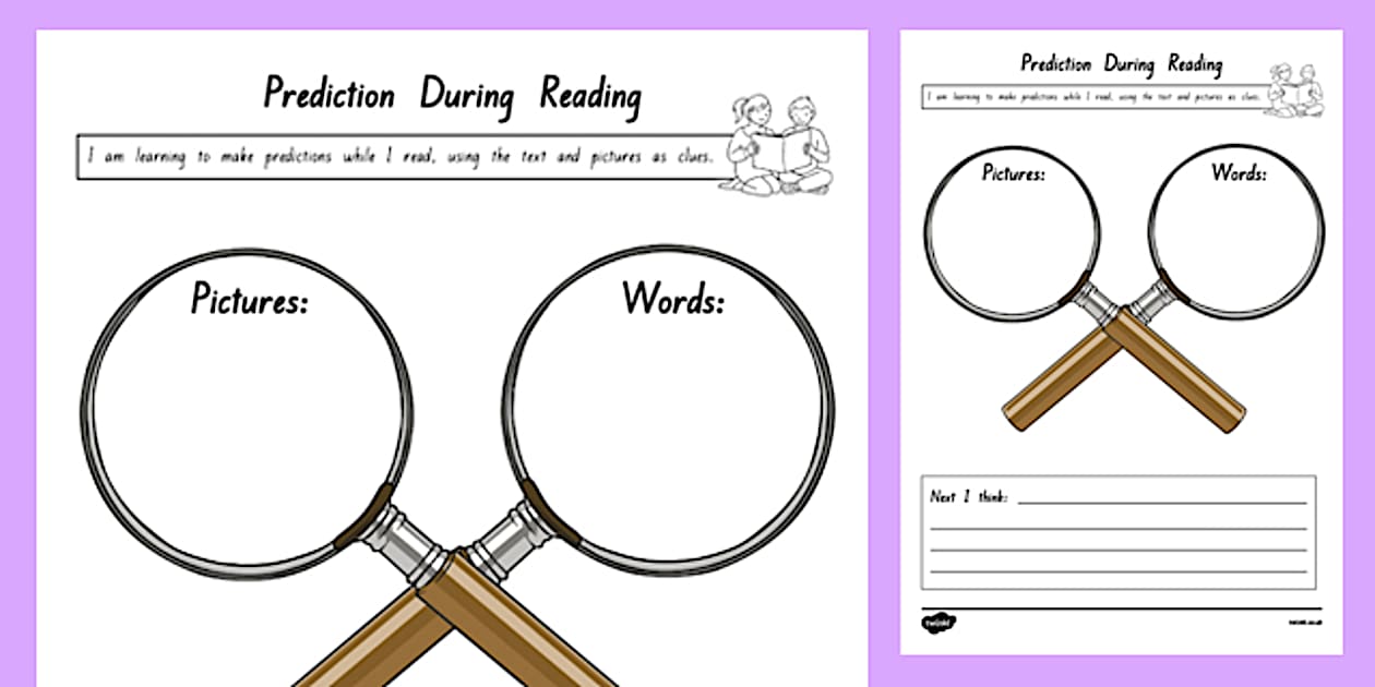 Prediction During Reading Worksheet / Worksheet, worksheet