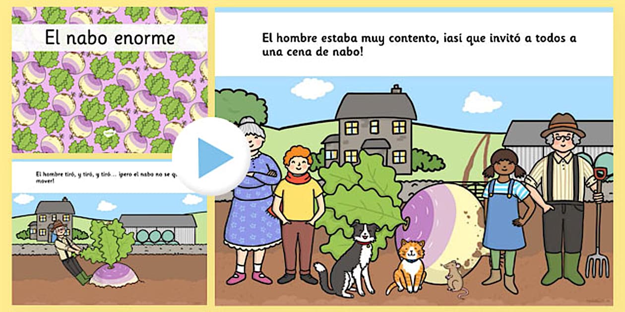 PowerPoint de 'El nabo enorme' - Twinkl