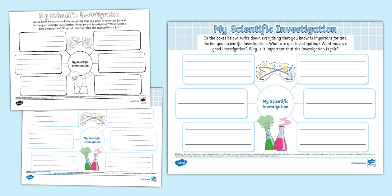 My Scientific Investigation Mind Map (teacher made) - Twinkl