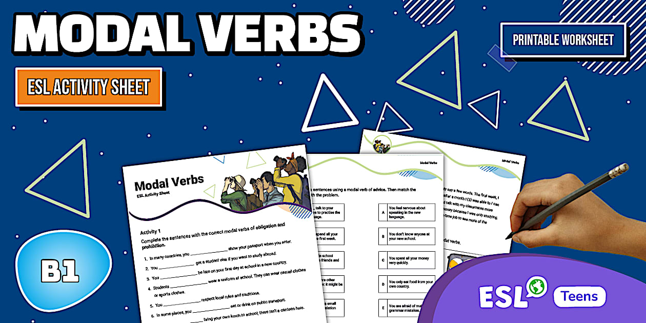 ESL Modal Verbs Practice Sheet