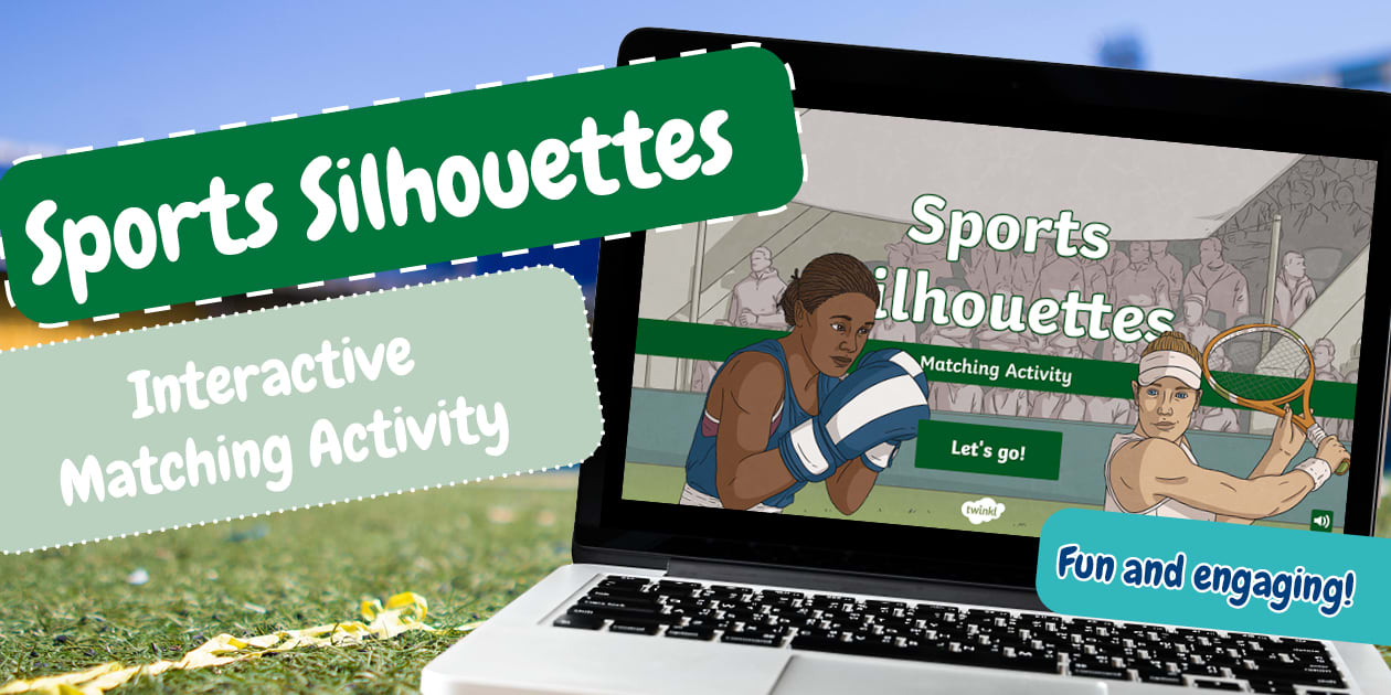Sports Silhouettes Interactive Matching Activity