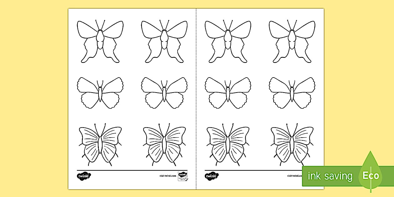 Bullet Journal Butterfly Decals - Twinkl