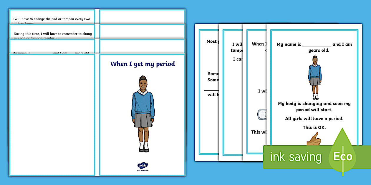 I Have My Period Social Situation - Social Story | Twinkl