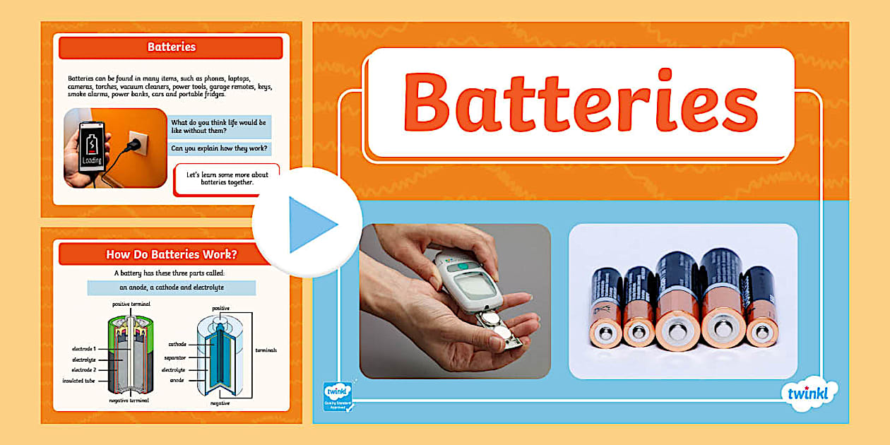 Batteries PowerPoint (teacher made) - Twinkl