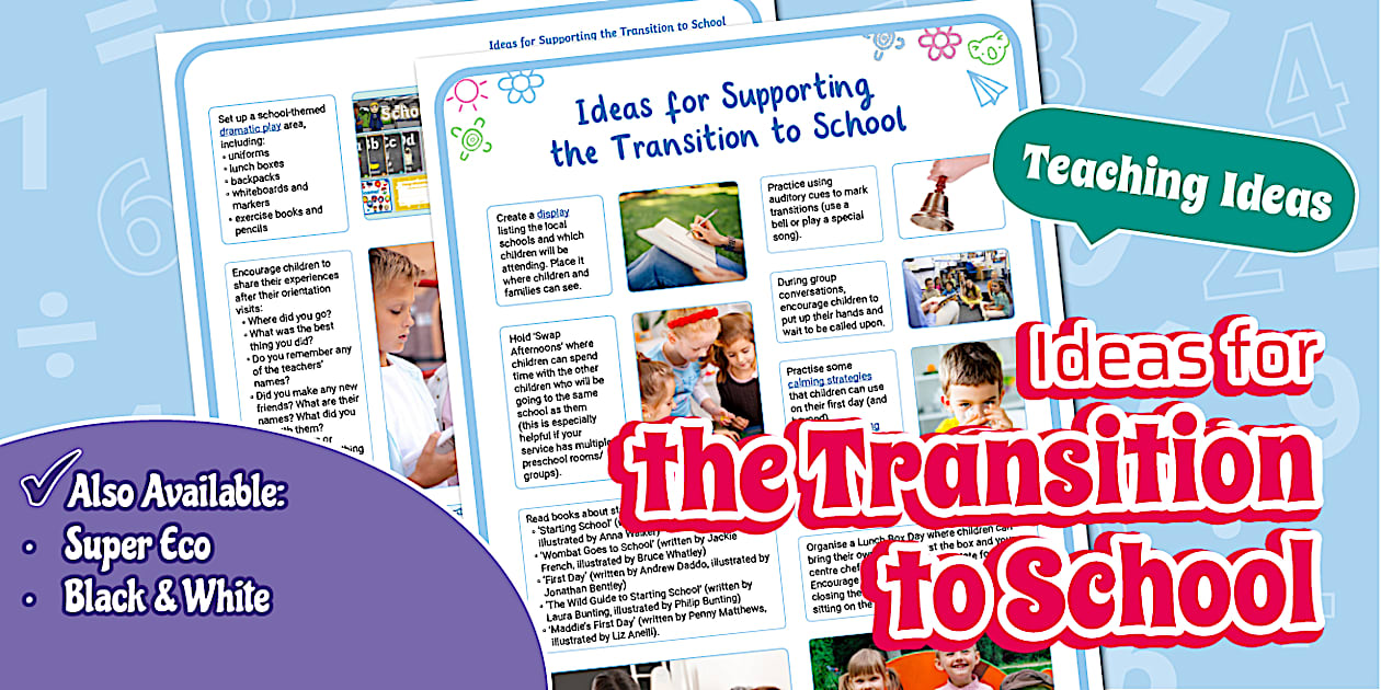Ideas for Supporting the Transition to School
