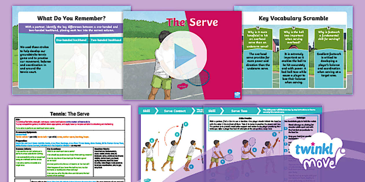 Tennis Serve Lesson Plan - Tennis Beginner Drills - Year 5