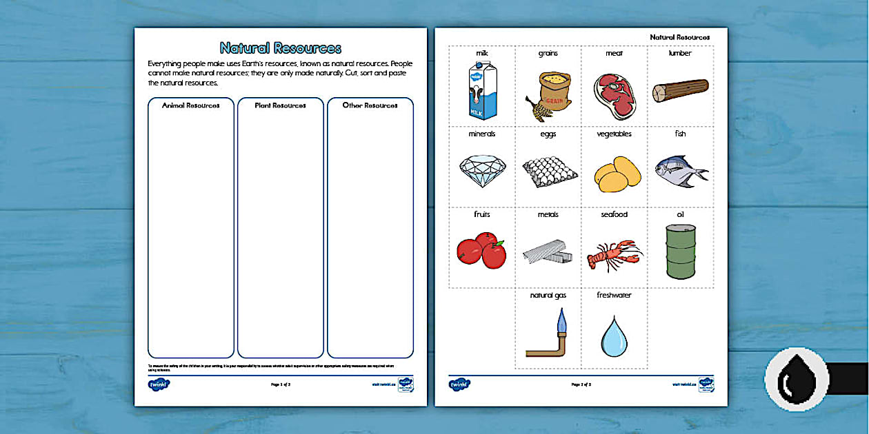 Natural Resources in Canada Sort (teacher made) - Twinkl