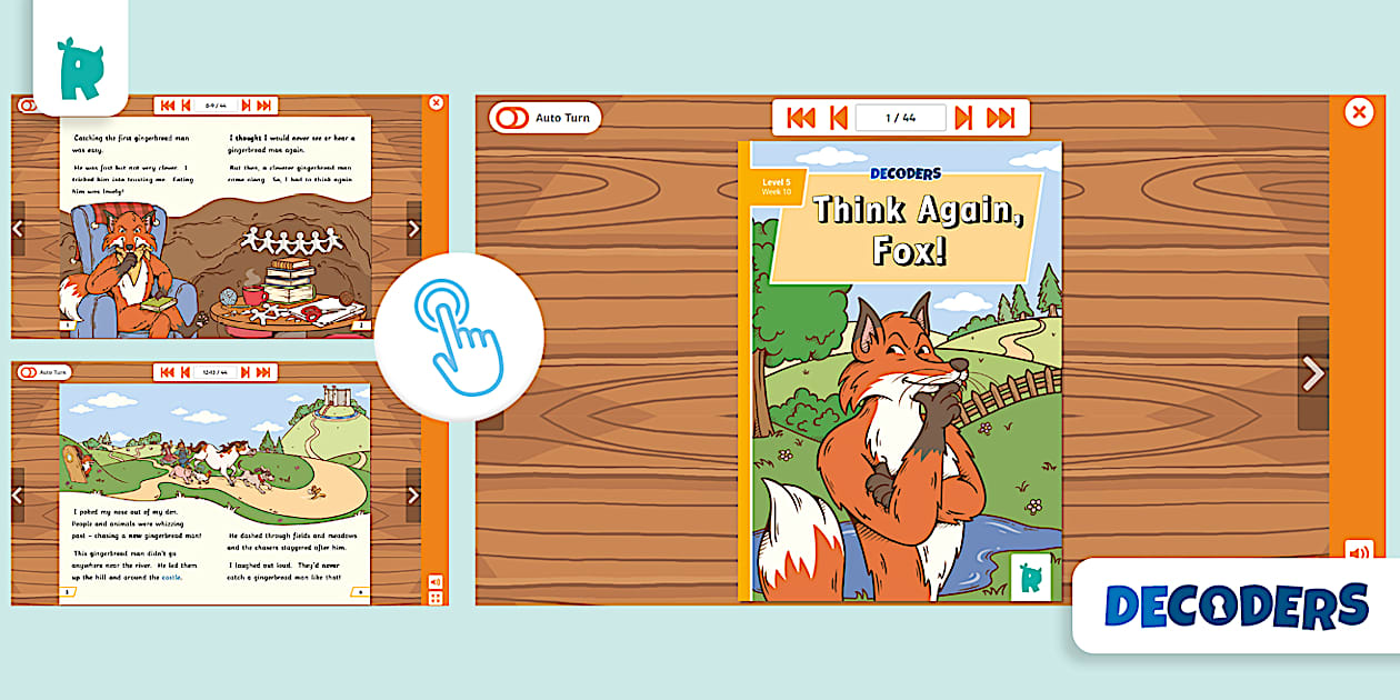 Level 5 Week 10 Decoders Book: Think Again, Fox! - Twinkl