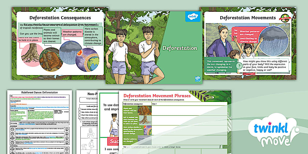 Deforestation Dance Lesson I Year 3 I Twinkl Move PE