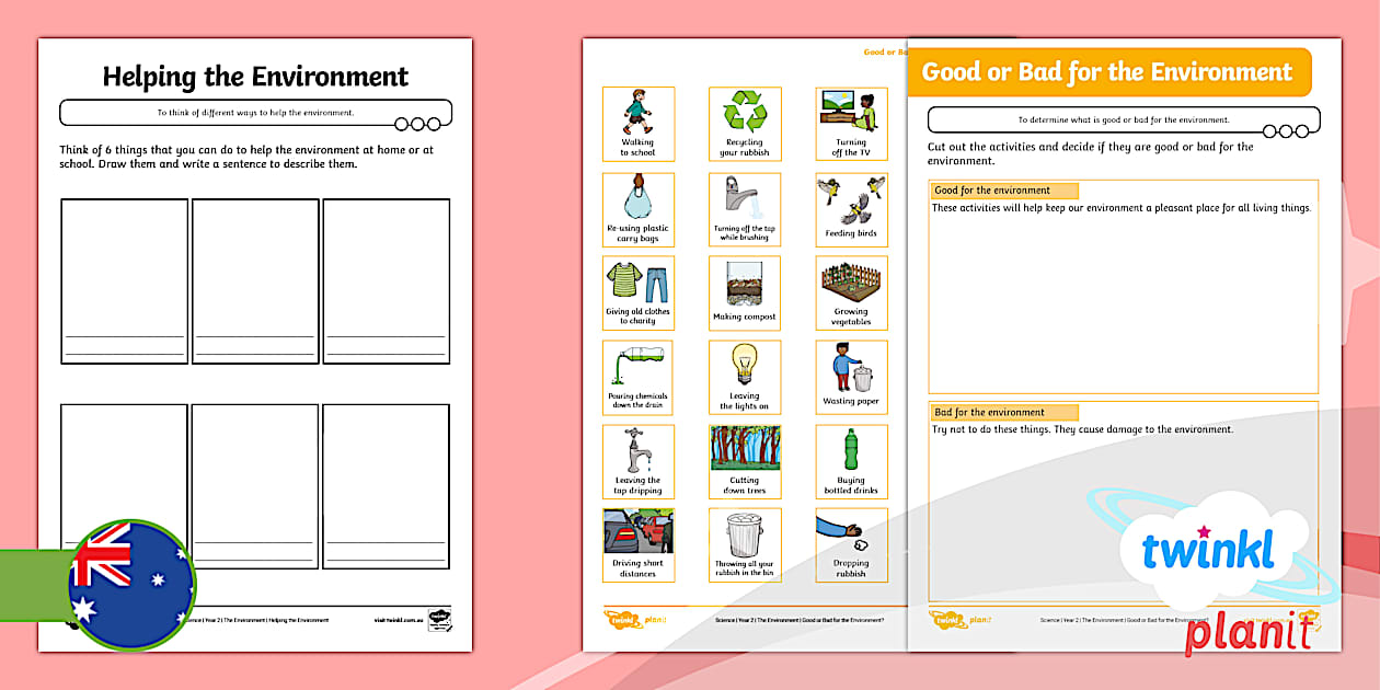 Year 2 Science The Environment Home Learning Tasks - Twinkl