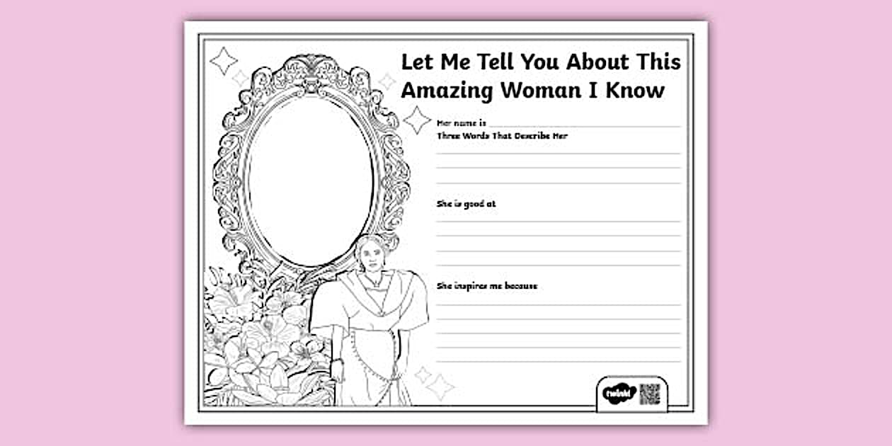 An Amazing Woman Poster Making | Grades 2 - 6 | Twinkl