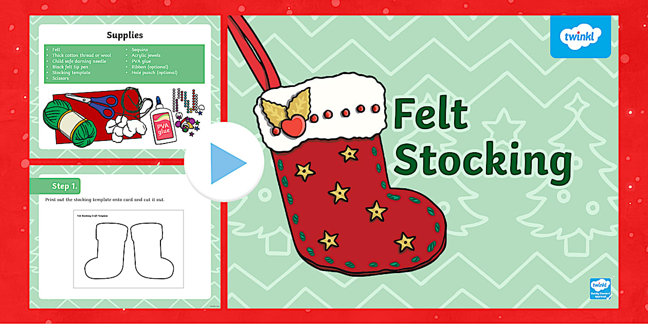 Make Your Own Christmas Stocking PowerPoint (teacher made)