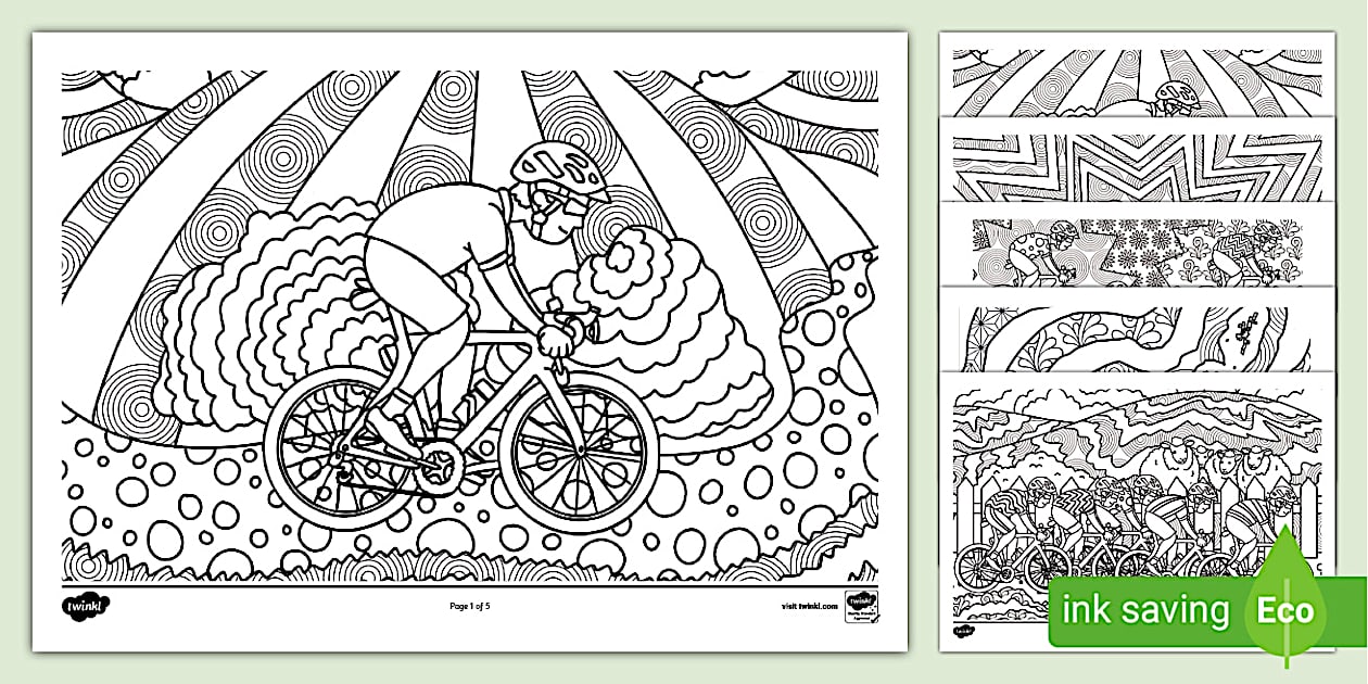 Tour of Britain Colouring Sheets (teacher made) - Twinkl