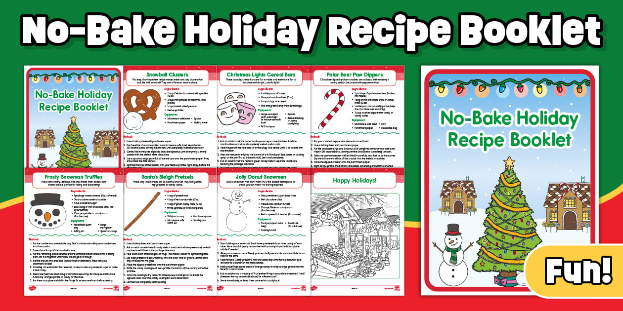 No-Bake Holiday Recipe Booklet