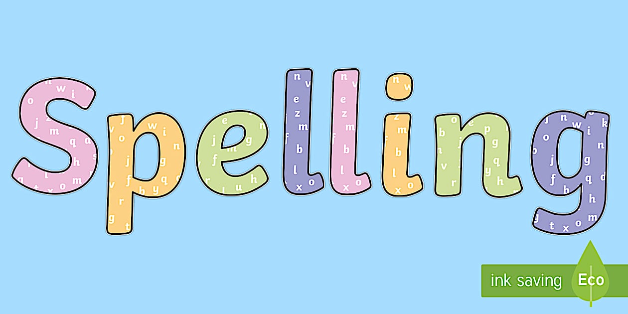 Editable Spelling Title Alphabet Themed Display Lettering