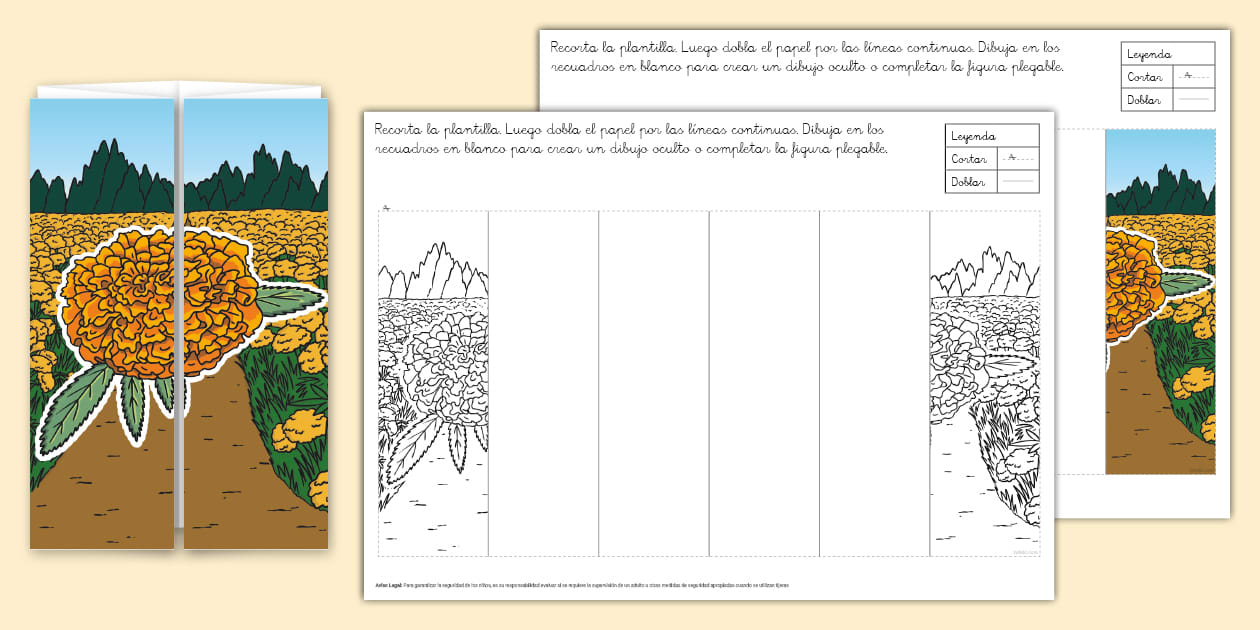 Foldable: Cempasúchil (teacher made) - Twinkl