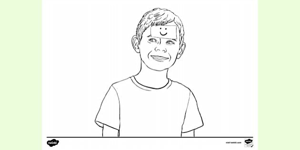 Post It Note Game Colouring Sheet (teacher made) - Twinkl