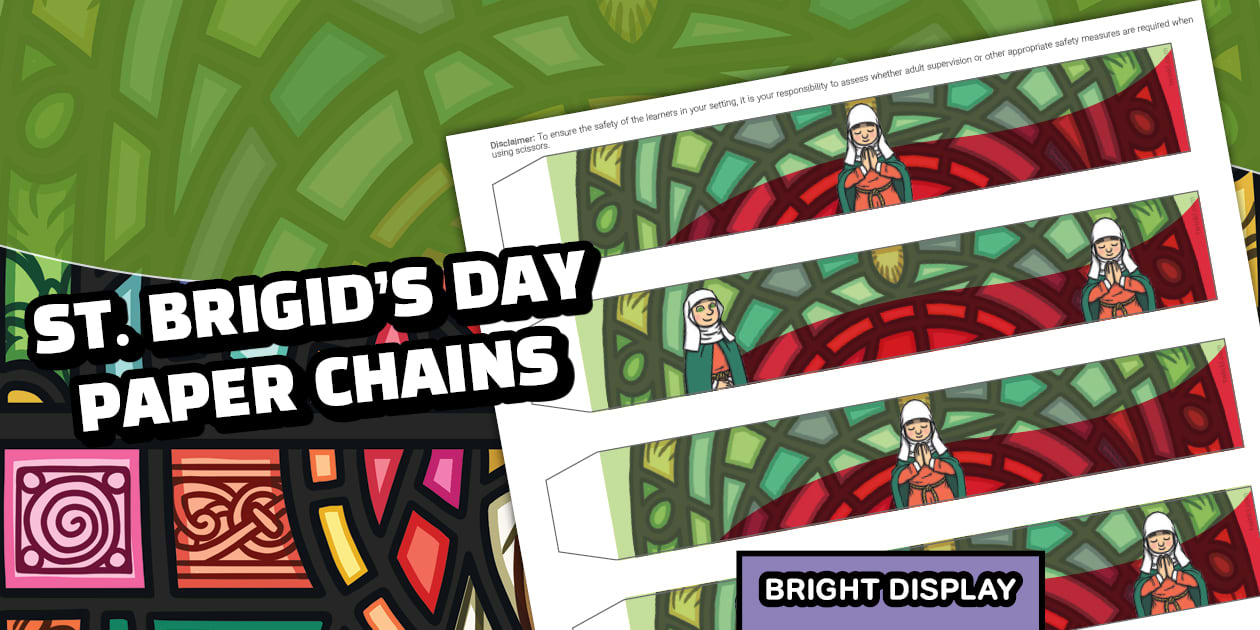 * NEW * St. Brigid's Day Paper Chains