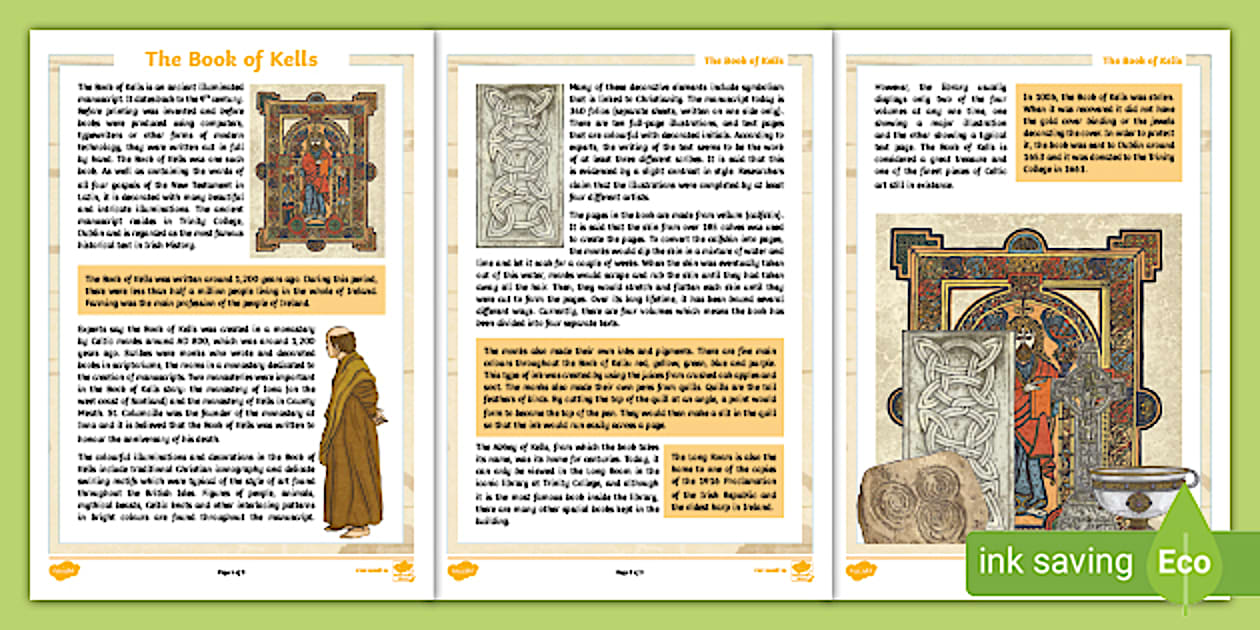 The Book of Kells Fact File