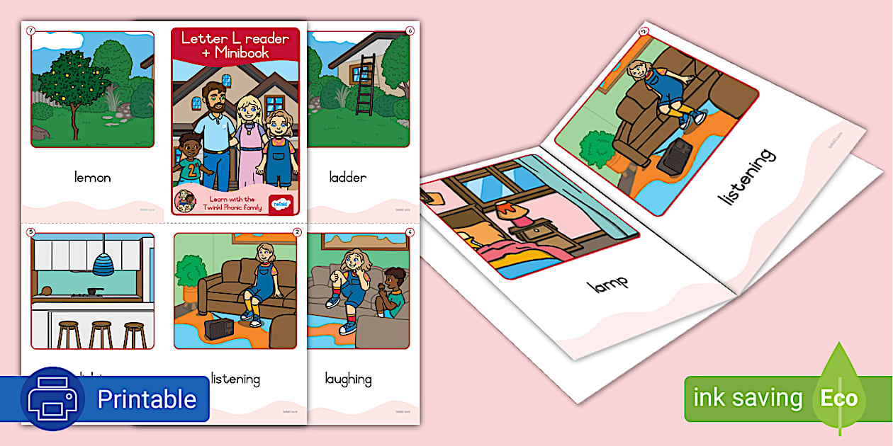 Letter L Reader and Minibook (teacher made) - Twinkl