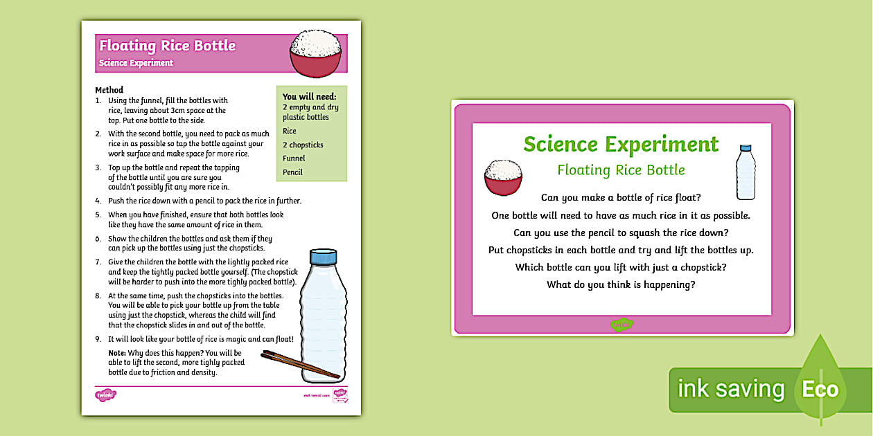 Rice Friction Experiment | Twinkl Science Demonstration
