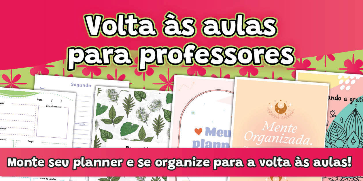 {Volta às aulas} - Pacote de Planejamento