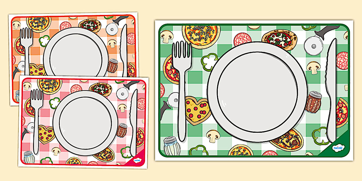 Pizza Place Mats (teacher made) - Twinkl