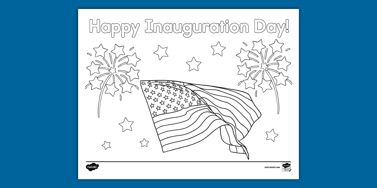 Happy Inauguration Day Coloring Sheet (teacher made)