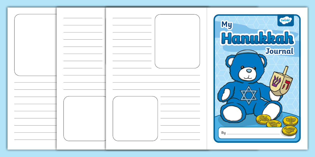 My Hanukkah Journal Writing Frame (teacher made) - Twinkl