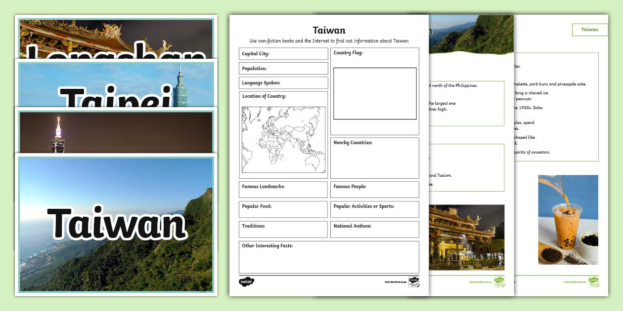 Taiwan Resource Pack - Primary School - Twinkl