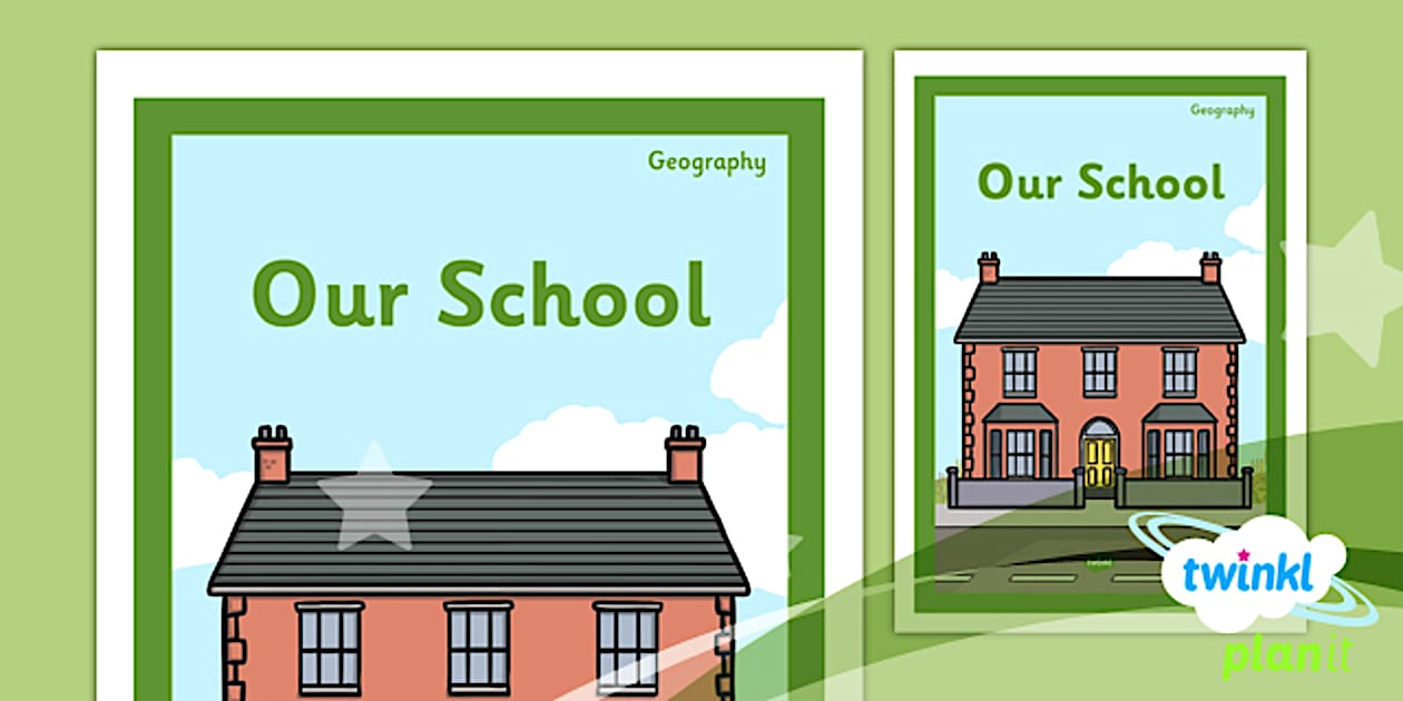 Editable Geography: Our School Year 1 Unit Book Cover