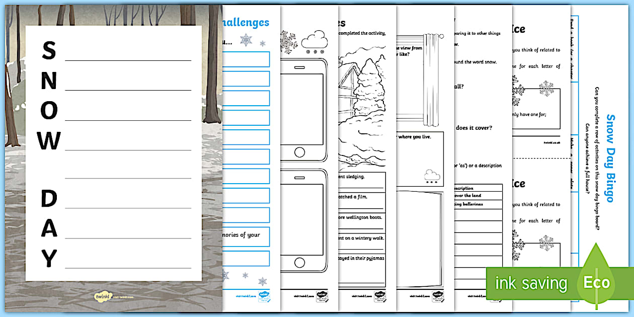 KS2 Snow Day Survival Resource Pack - Twinkl