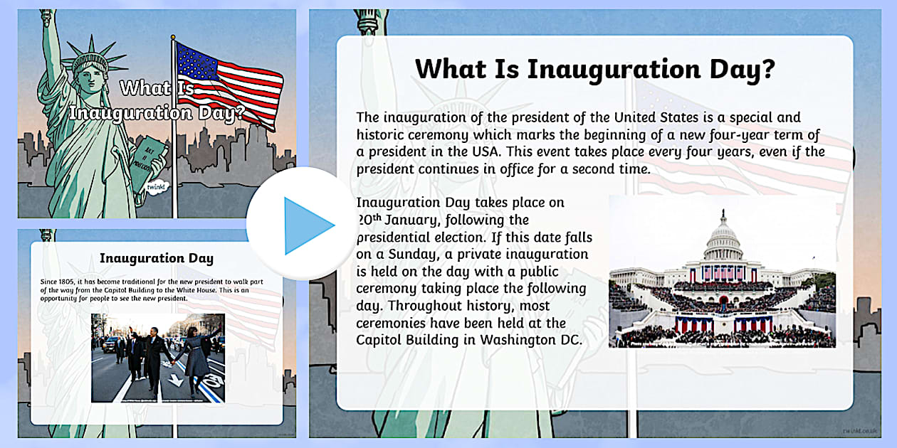 Inauguration Day Information PowerPoint - Twinkl
