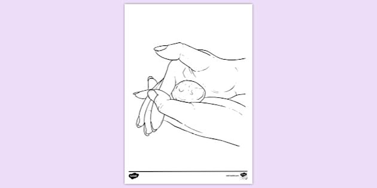 Hand Rolling Clay Colouring Sheet (teacher made) - Twinkl