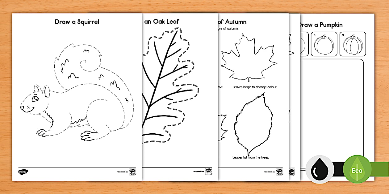 Primary Fall Drawing Ideas | Seasons